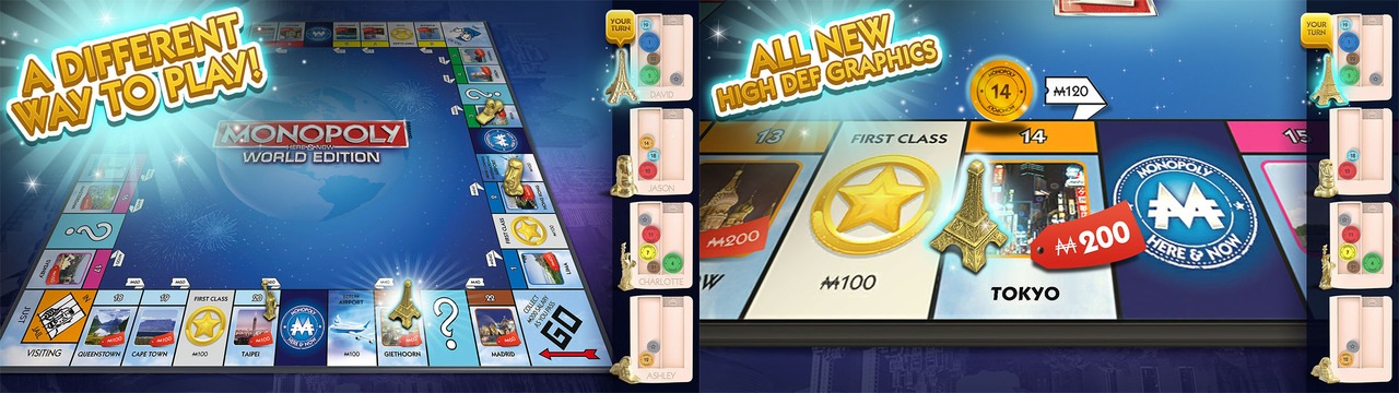 Play against friends or your iPhone with Monopoly app